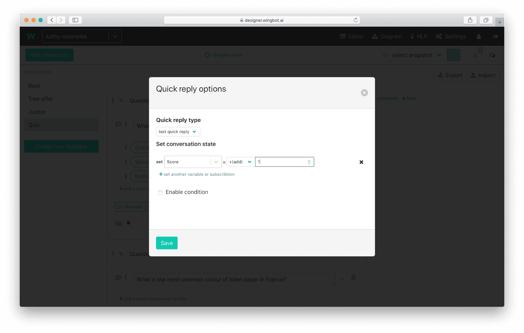Setting A Variable Wingbot Chatbot Framework Documentation 8289