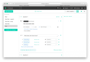 Setting a variable - Wingbot Chatbot Framework Documentation
