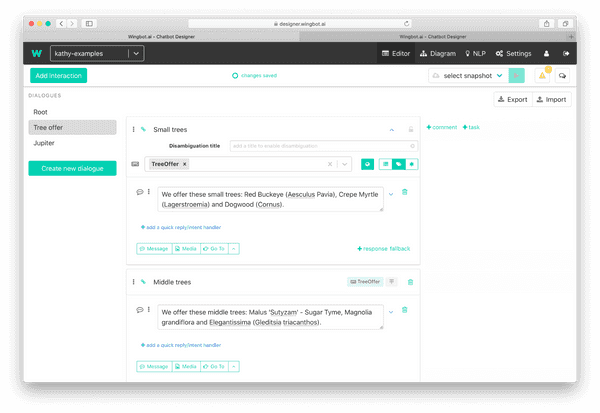 Slot filling - Wingbot Chatbot Framework Documentation