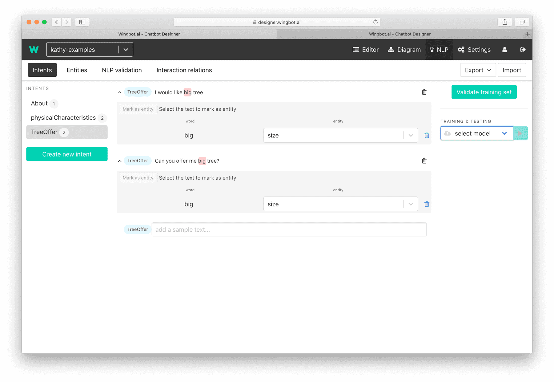 Slot filling - Wingbot Chatbot Framework Documentation