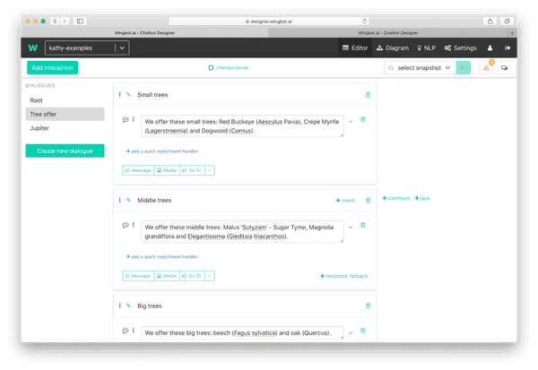Slot filling - Wingbot Chatbot Framework Documentation