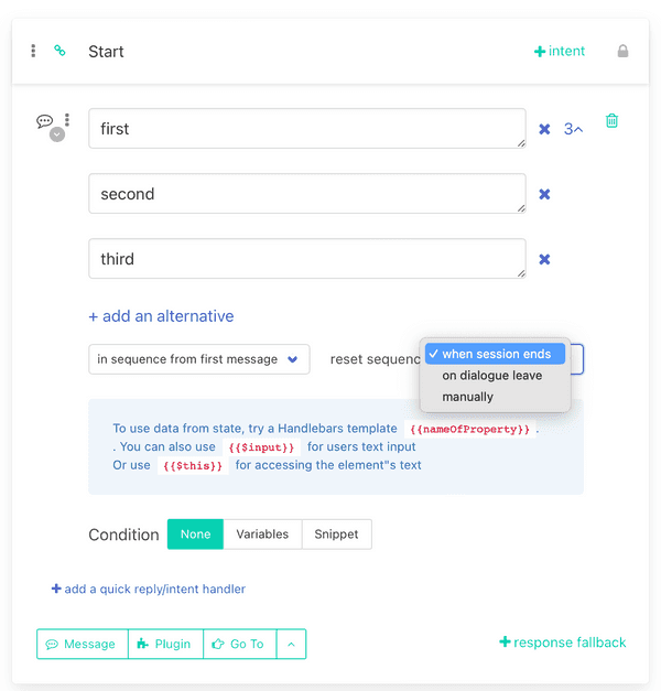 Sequential Messages - Wingbot Chatbot Framework Documentation