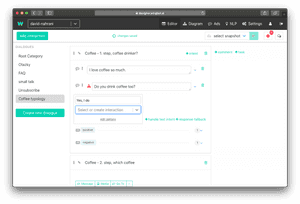 First dialogue - Wingbot Chatbot Framework Documentation
