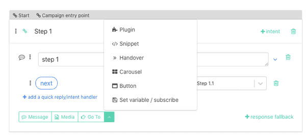 Breadcrumbs - Wingbot Chatbot Framework Documentation