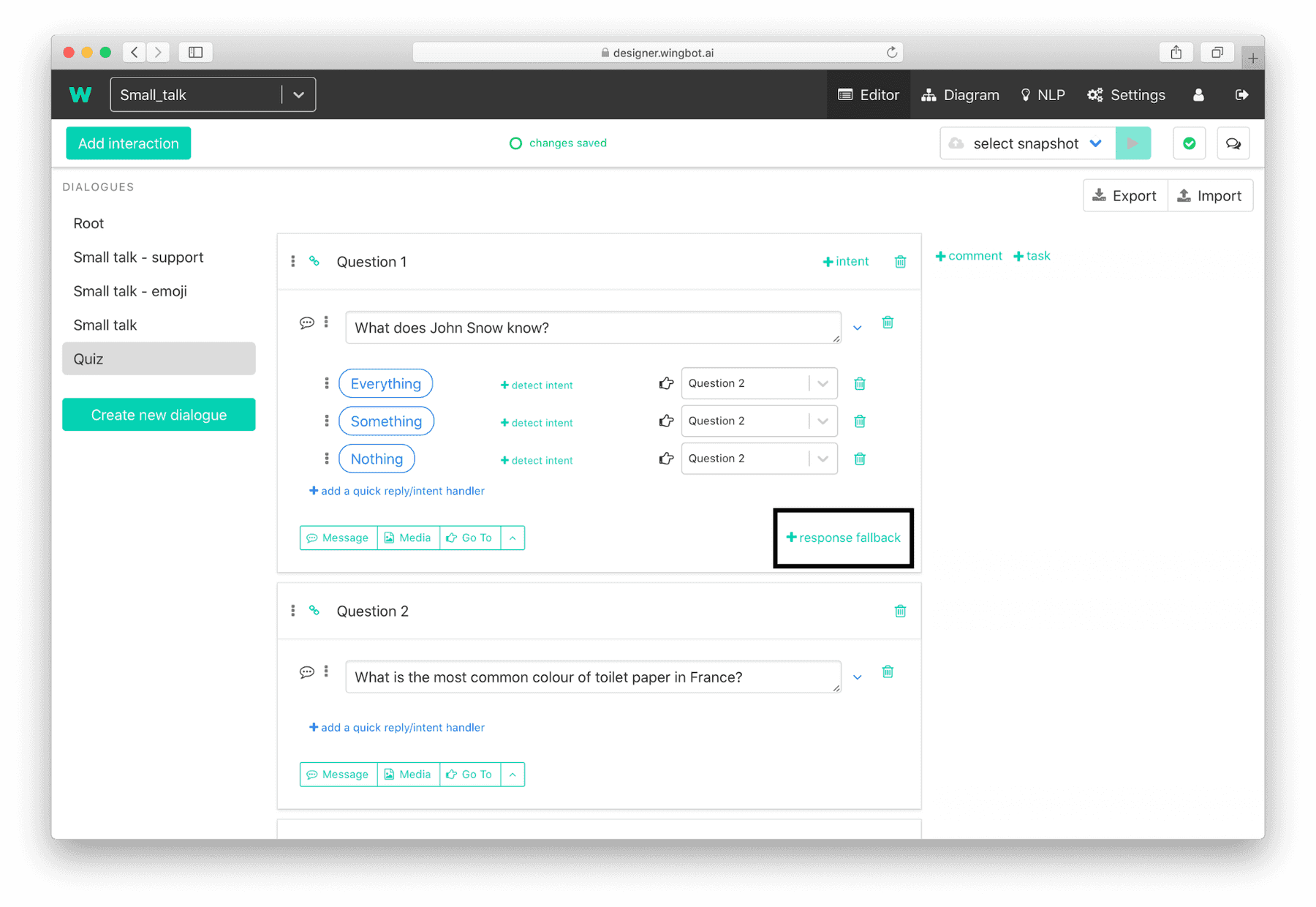 Force User To Answer Wingbot Chatbot Framework Documentation 3901
